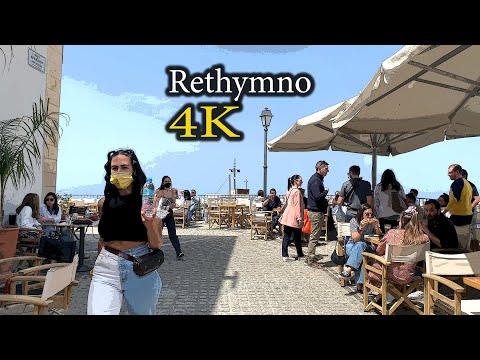 Rethymno, Greece: A Magical Place in the Sun 🌞 | 4K Walking Tour Through Crete's Hidden Gem