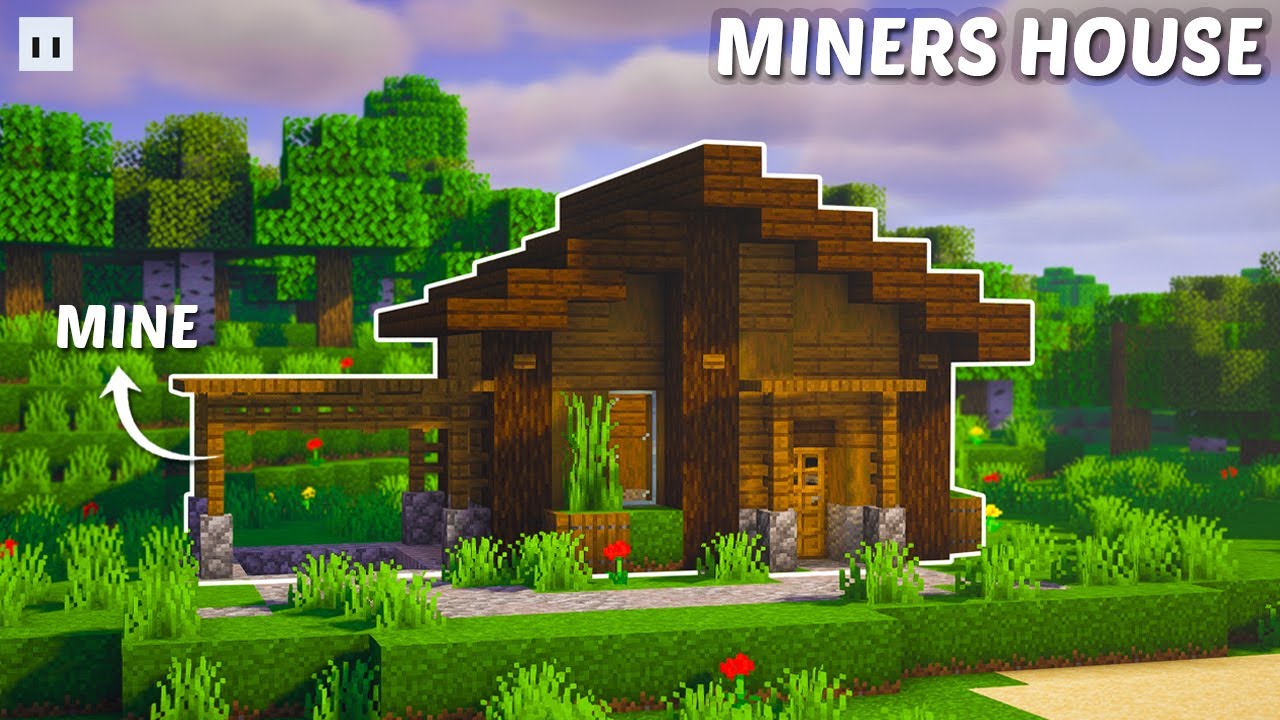 Minecraft : How to Build a Miner's House | Small & Easy - Minecraft ...