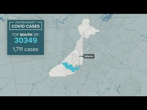 Top zip codes in north and south Fulton County for COVID-19 cases