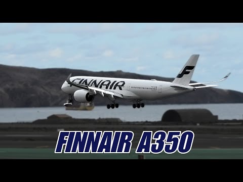 FINNAIR A350-900 landing Gran Canaria (Las Palmas) Airport LPA #aviation #airport #airplane #plane