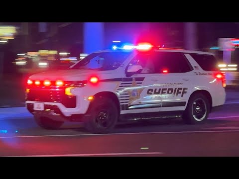 Urgent Response: Several HCSO Police Cars Respond Code 3 with Lights and Sirens