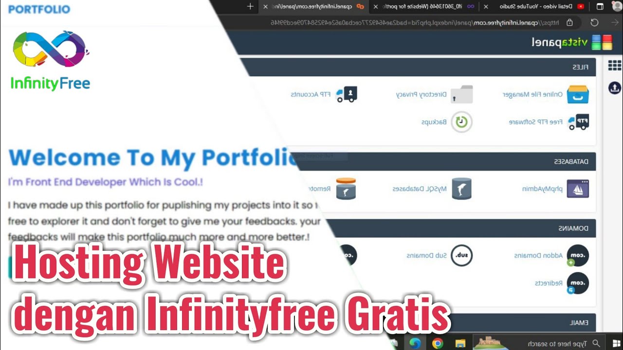 Cara Hosting Website dengan Infinityfree Gratis