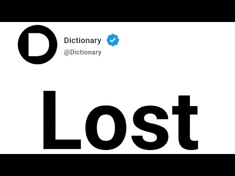 Lost Meaning In English