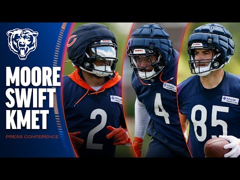 DJ Moore, D'Andre Swift, Cole Kmet discuss coaches' emphasis on details | Chicago Bears