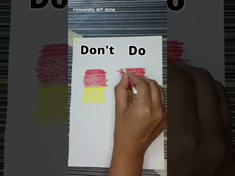 how to blend oil pastel | blending oil pastels #shorts #youtuber #viral #art #satisfying #blend