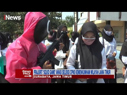Seleksi CPNS di Surabaya Diawasi Pasukan 'Squid Game' #iNewsPagi 22/10