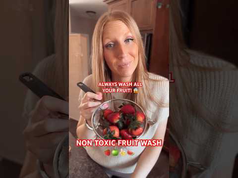 ????????My VIRAL Non-Toxic FRUIT WASH (always wash fruit) + FREE DIY RECIPE In Description For You????