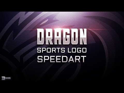 Dragon Sports Logo | eSports Logo | SpeedArt TalkThrough