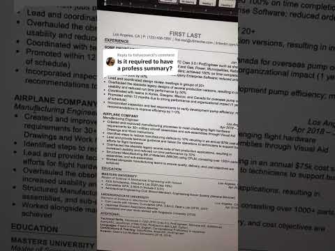 Don’t use Professional Summaries on resumes - here’s why #resume #professional #summary