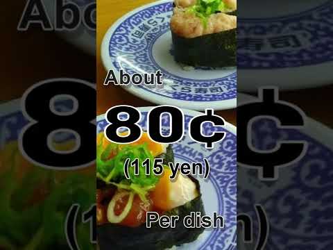 How much is it in Japan? | Sushi at Kura Sushi #Shorts #shorts