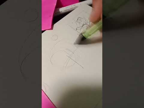 drawing in my giant sketchbook #sketchbook #pen #art
