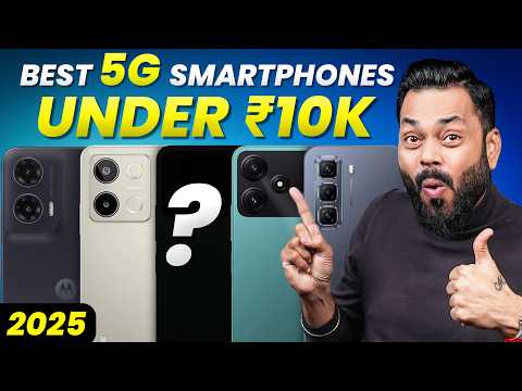 Top 5 Best 5G Smartphones Under ₹10000 Budget ⚡ February 2025