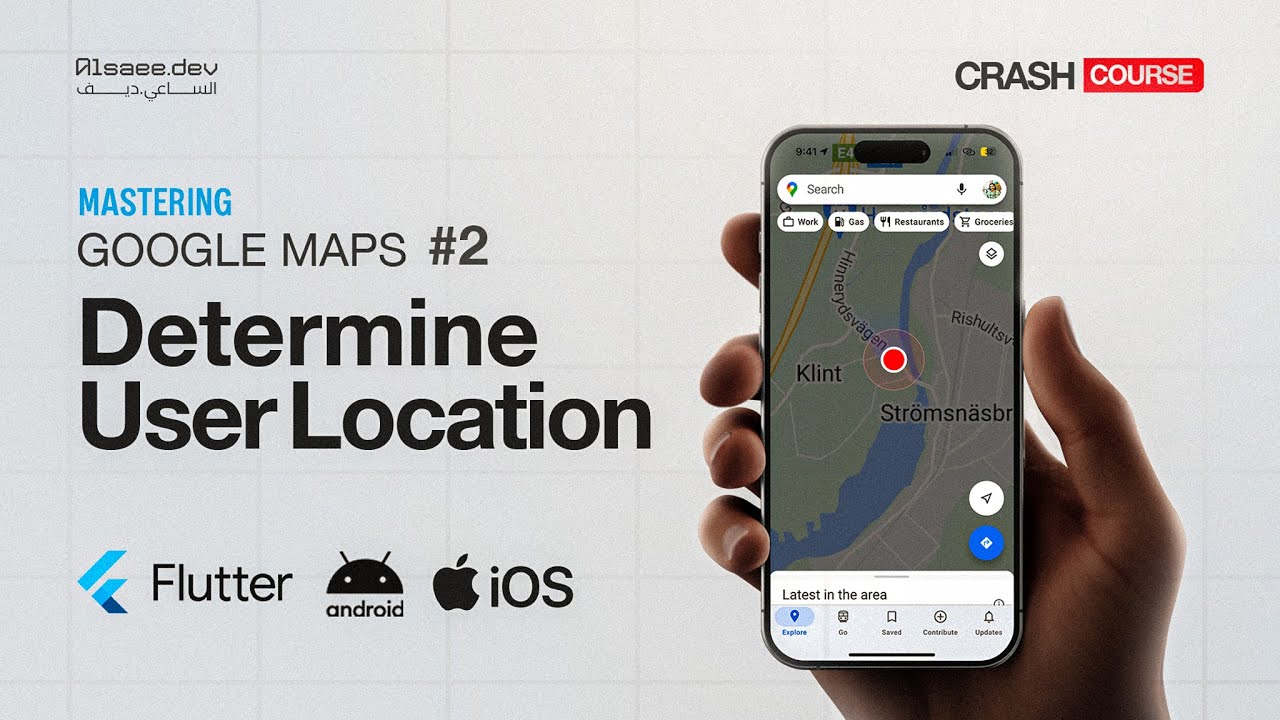 Mastering Flutter Google Maps | 2 | Detect User Location & Pick a Place on Map