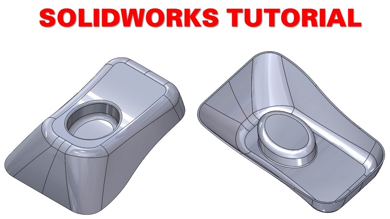 SolidWorks Tutorial #61 | 3D Surface Design Model - Plastic Product Design