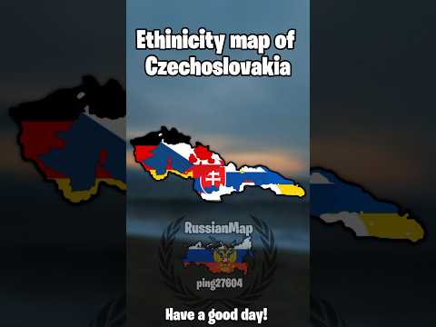 Ethinicity map of Czechoslovakia #map #geographythroughmaps #europe #history #europe #mapping