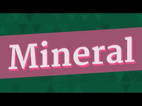 MINERAL pronunciation • How to pronounce MINERAL