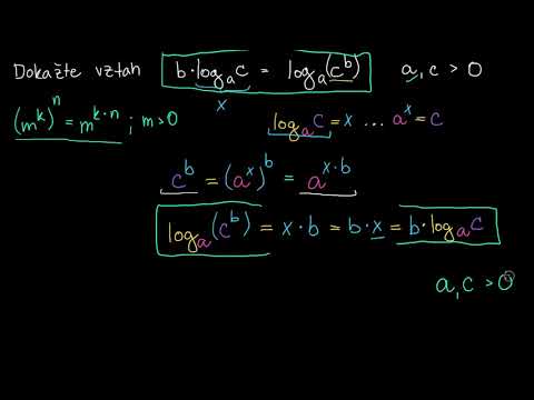 Vzorec log(a) - log(b) = log(a/b), vzorec k⋅log(a) = log(ak) a jejich ...