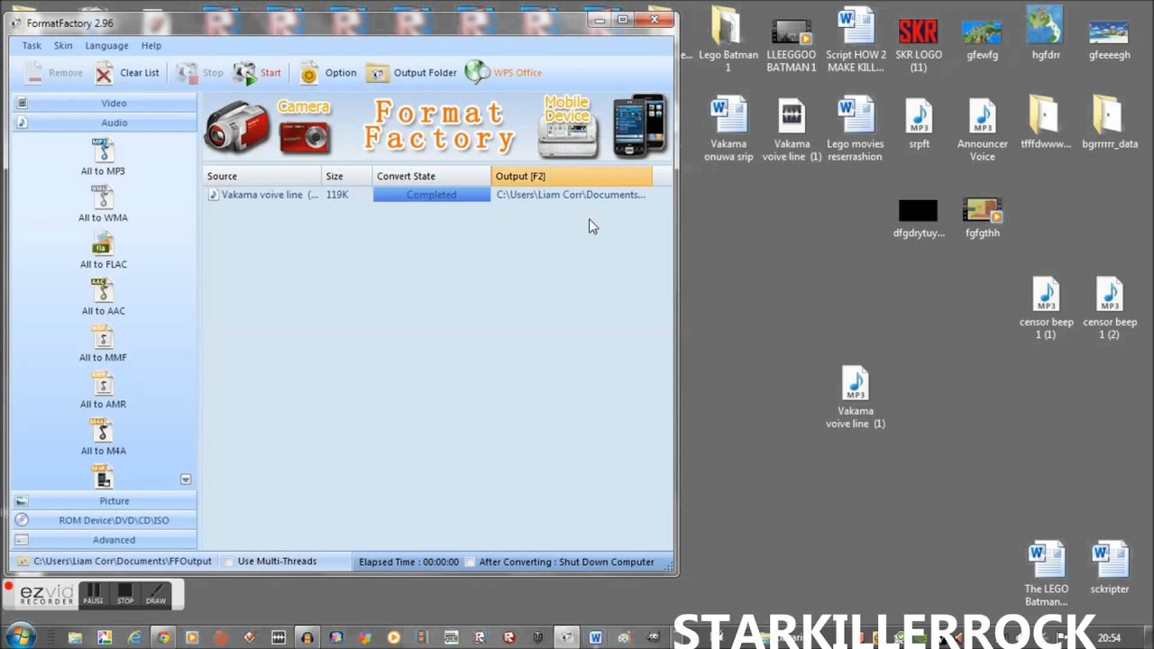 How to convert files using format factory