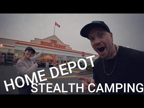 Stealth Camping At The Home Depot
