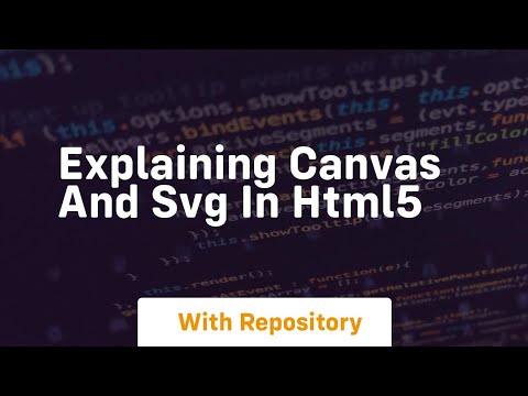 explaining canvas and svg in html5