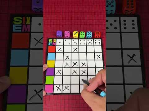 Six Em!! #boardgames #dice #dicegame #gamenight #connect4