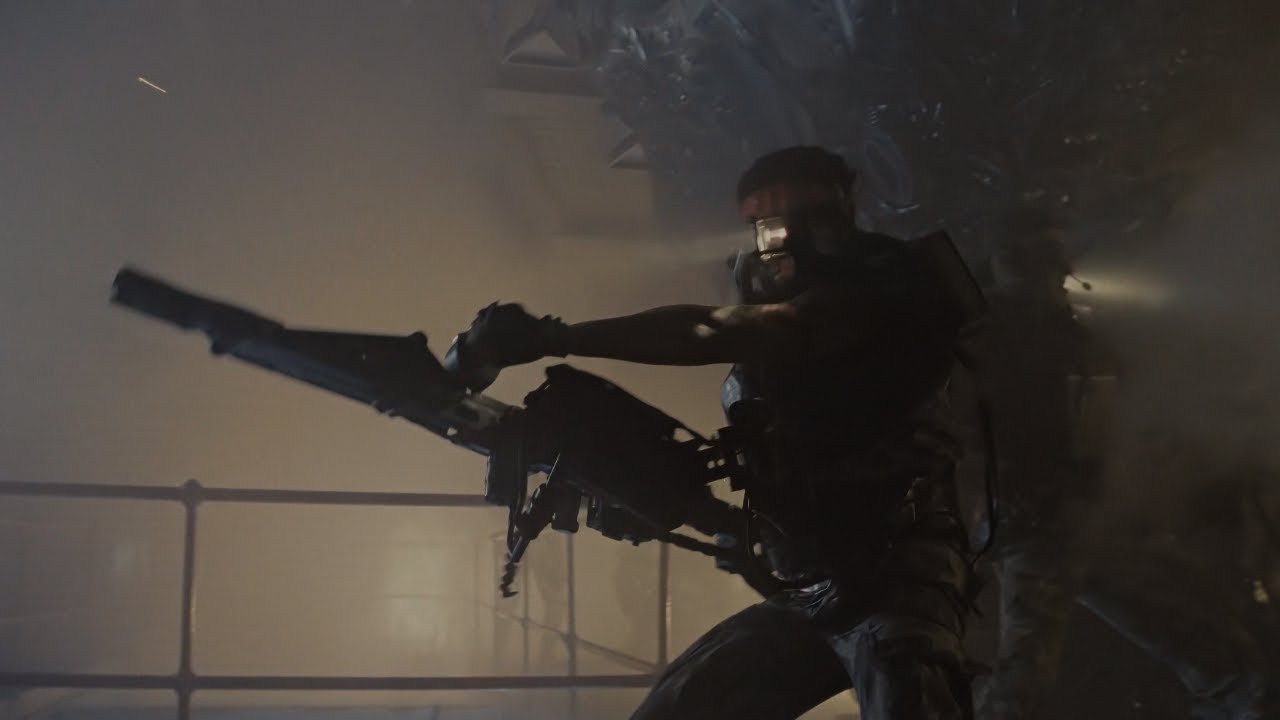 Aliens 1986 M56 Smart Gun Xenomorph 4K HDR