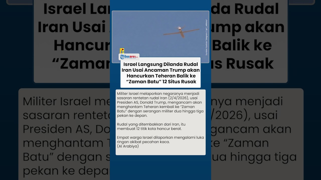 Rentetan Rudal Iran Hantam Israel, Belasan Titik Porak-poranda Usai Ancaman Trump ke Teheran