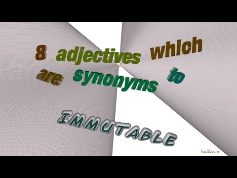 immutable - 8 adjectives which are synonym of immutable (sentence examples)