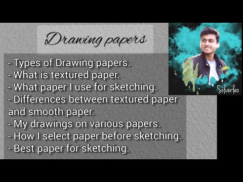 Textured paper v/s smooth paper | Types of papers for sketching and drawing | Art by Rajat Singh