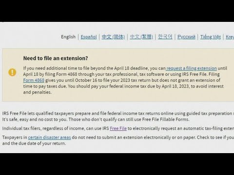 Tax Day 2023: How to file for an extension