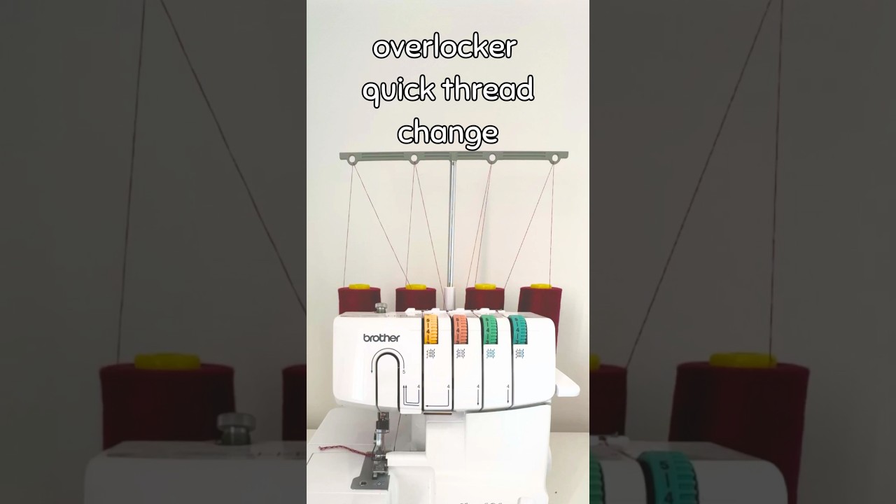 Overlocker Thread Quick Change! #sewingtutorial #sewinghacks