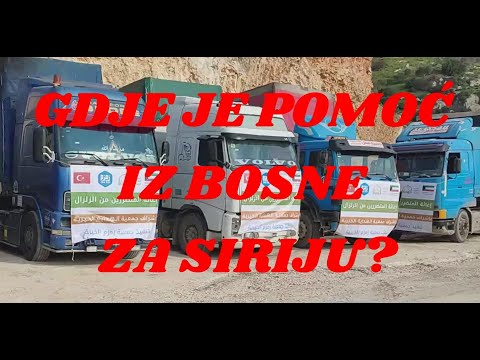GDJE JE POMOĆ IZ BOSNE ZA SIRIJU?