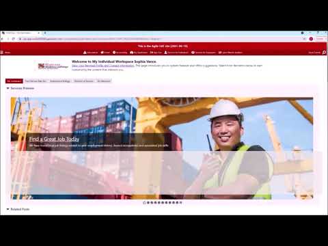 Instructions for logging into the Maryland Workforce Exchange (MWE)