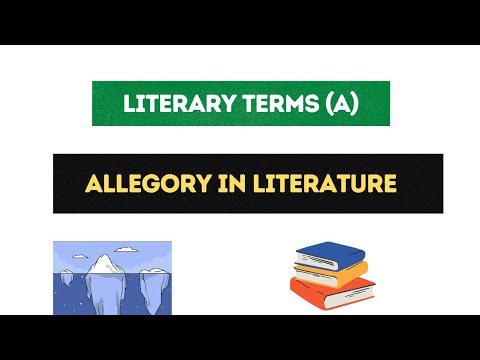 Allegory with Famous Examples || Literary Terms for BS English MA English and Lecturer English Test