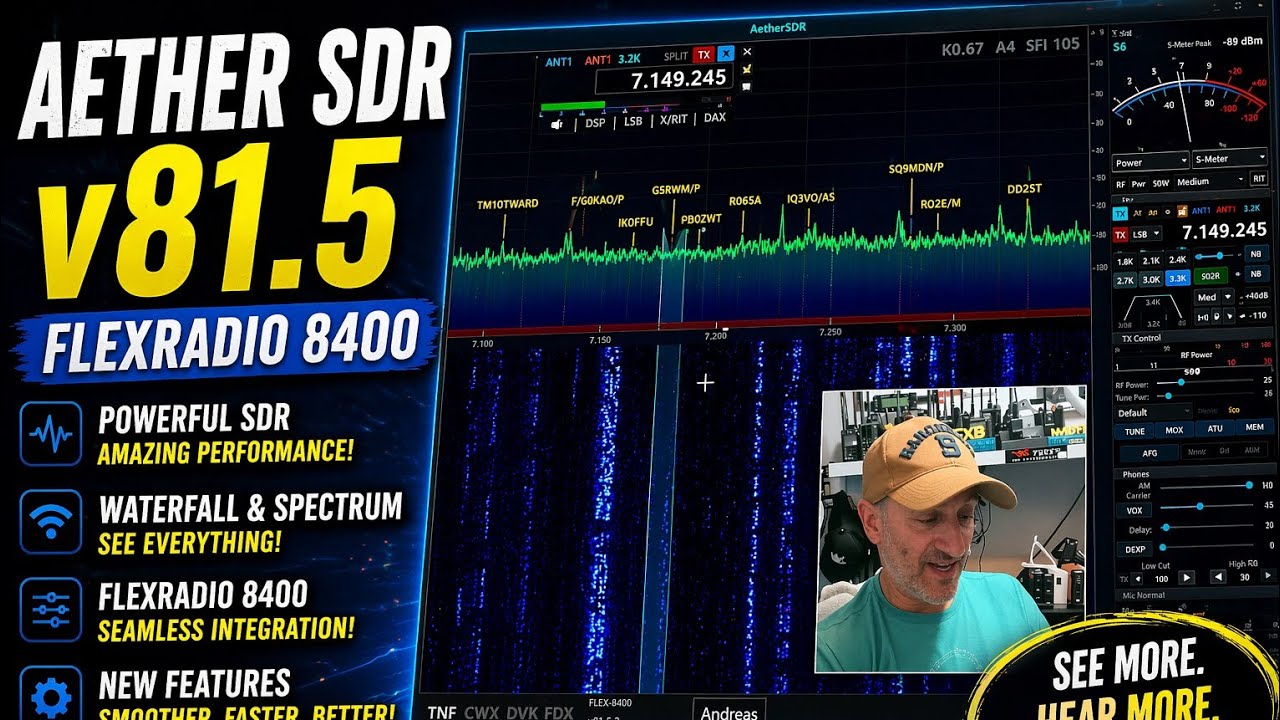 Aether SDR v81.5 ,, FlexRadio 8400