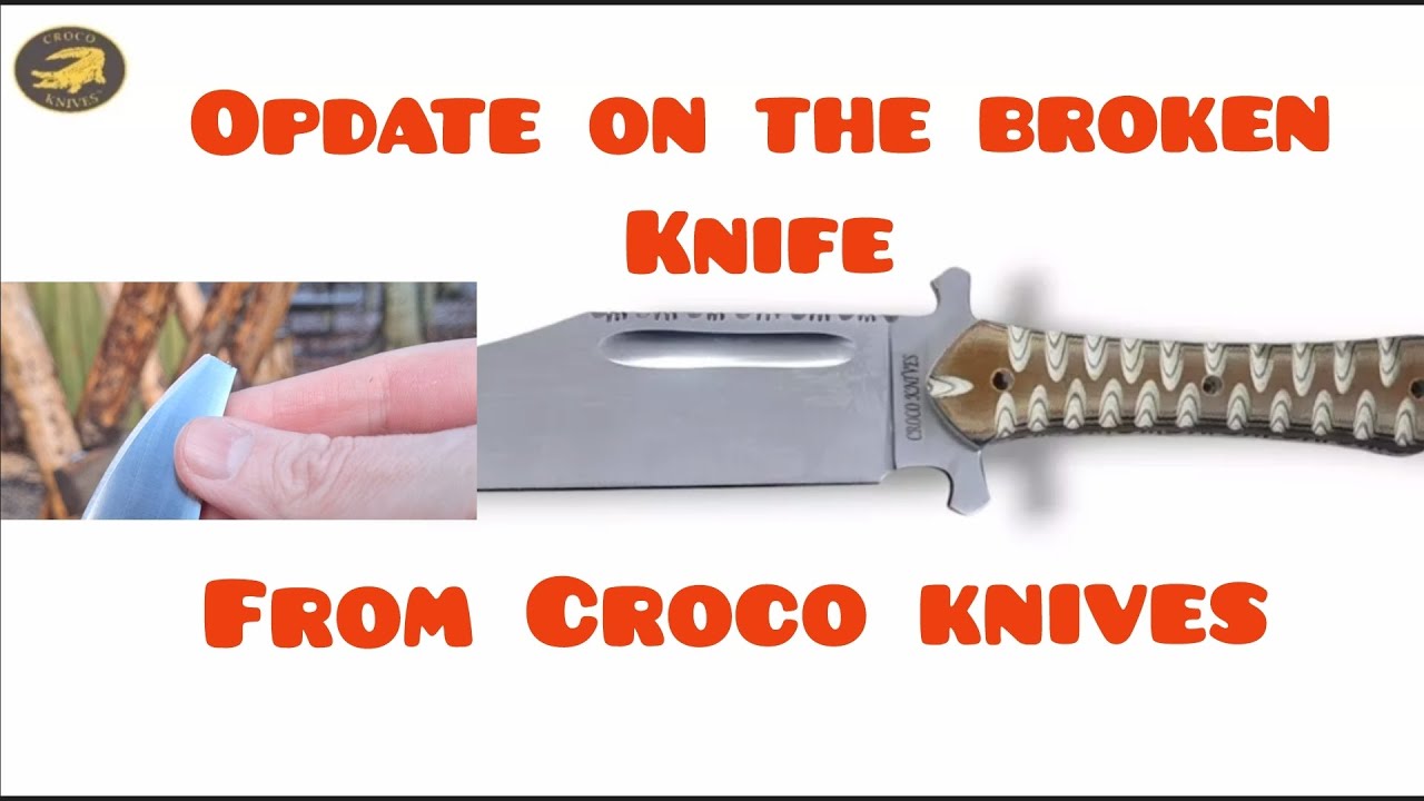 opdate on the Arizona Bowie knife from Croco knives ( broken tip )