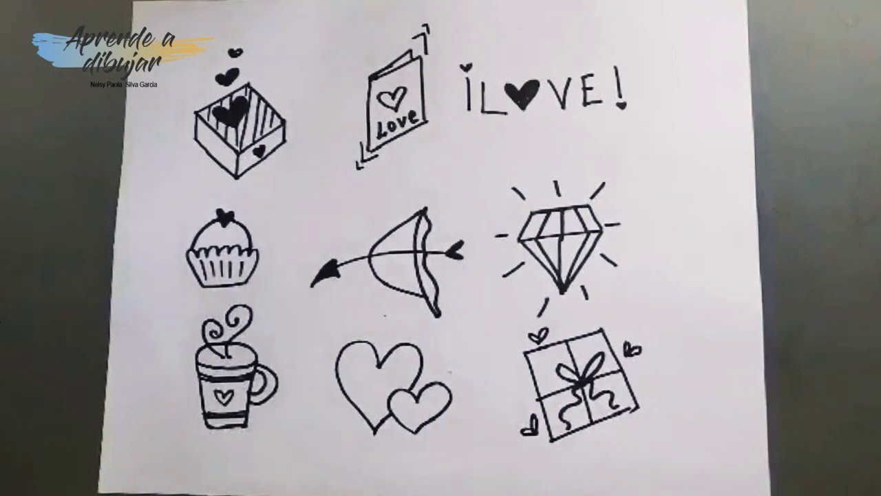 10 DIBUJOS DE Amor, para tus cartas.