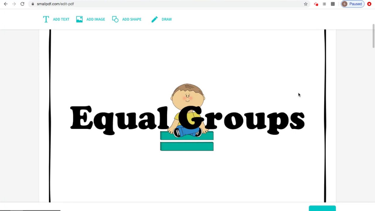 Multiplication + Making Equal Groups
