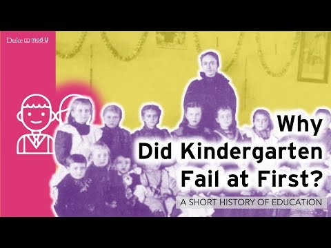 Why Did Kindergarten Fail At First?: A Short History of Education