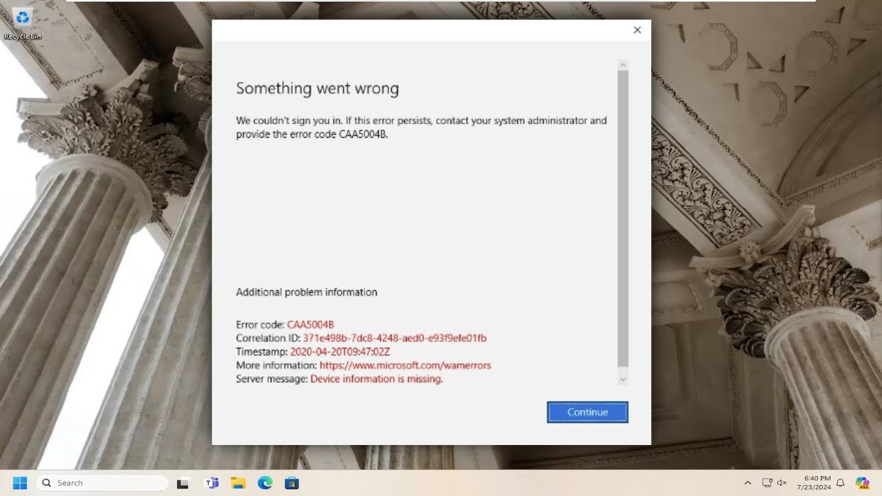 Fix Microsoft Teams Error CAA5004B [Solution]
