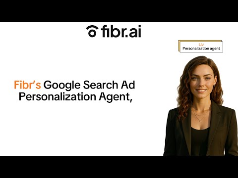 Personalization Agent Liv for Ads | Fibr AI Overview