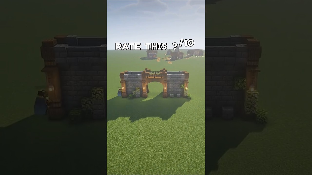 Medieval Gate In Minecraft