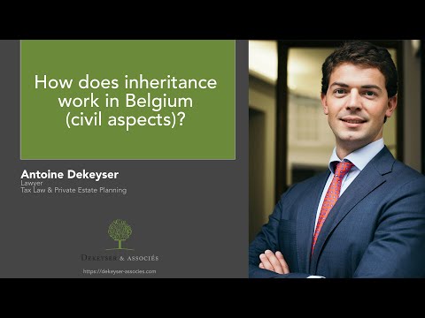 How does inheritance work in Belgium from a civil point of view?