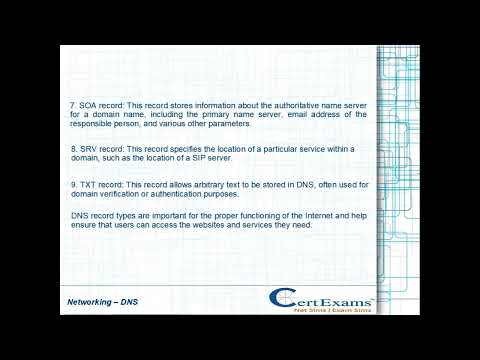 Explain DNS record types.