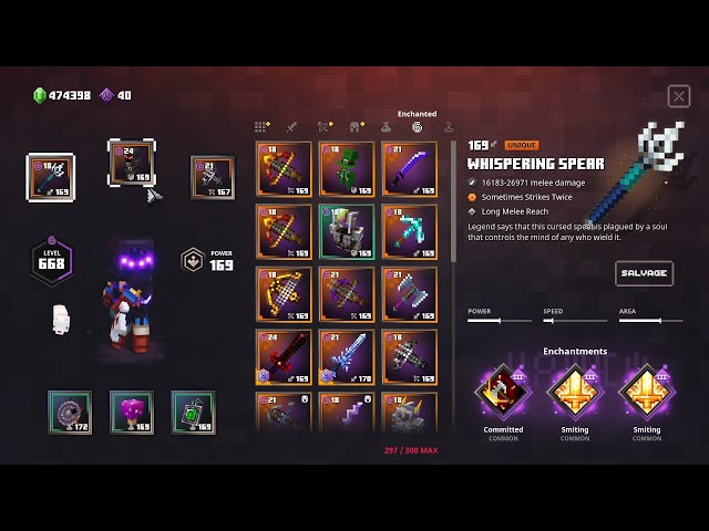 How to get the Whispering Spear in Minecraft Dungeons