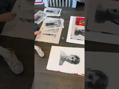 Signing more prints! #art #artist #boston #screenprinting #matthewmoloney #printmaking #modernart