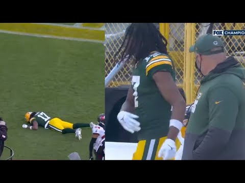 Davante Adams is HEATED After Bad Sequence Of Plays Results In No Touchdown | Buccaneers vs Packers
