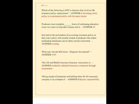 XCEL LIFE INSURANCE INDIANA FINAL EXAM NEWEST 2025 ACTUAL EXAM COMPLETE 100 QUESTIONS AND CORRECT DE