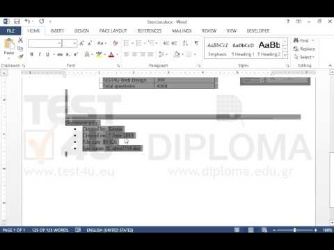 Locate all fields existing in the document and make sure updating is not allowed.