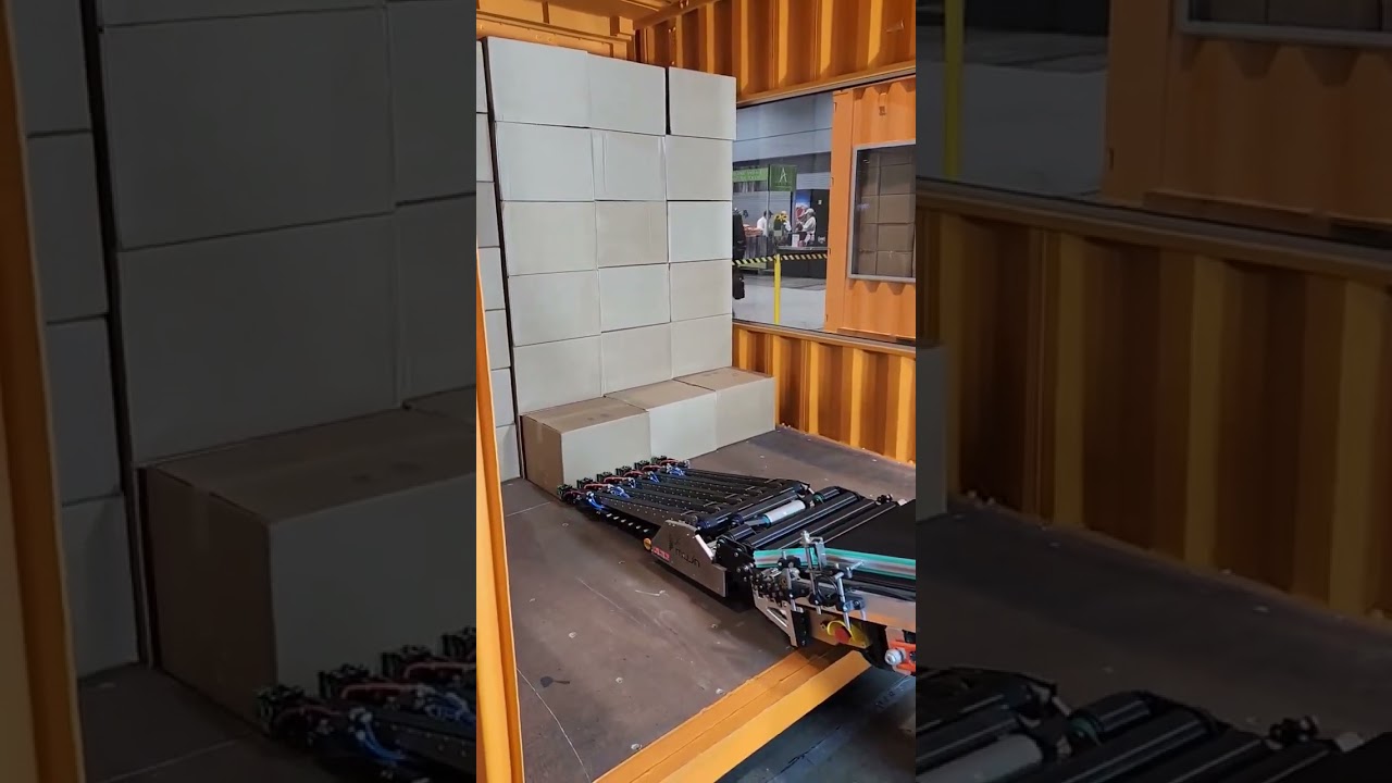 AI-vision controlled robotic unloading system
